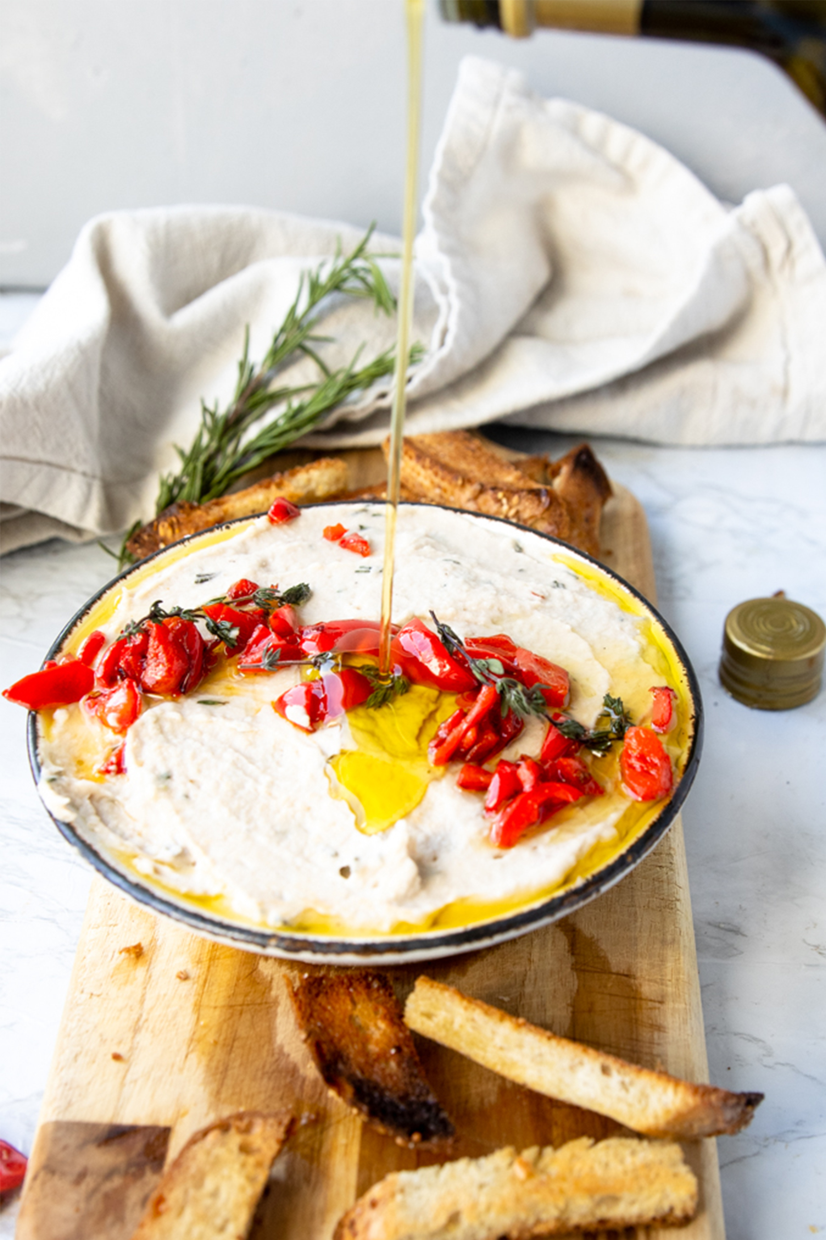 Roasted Garlic Rosemary White Bean Dip – Garlic Head