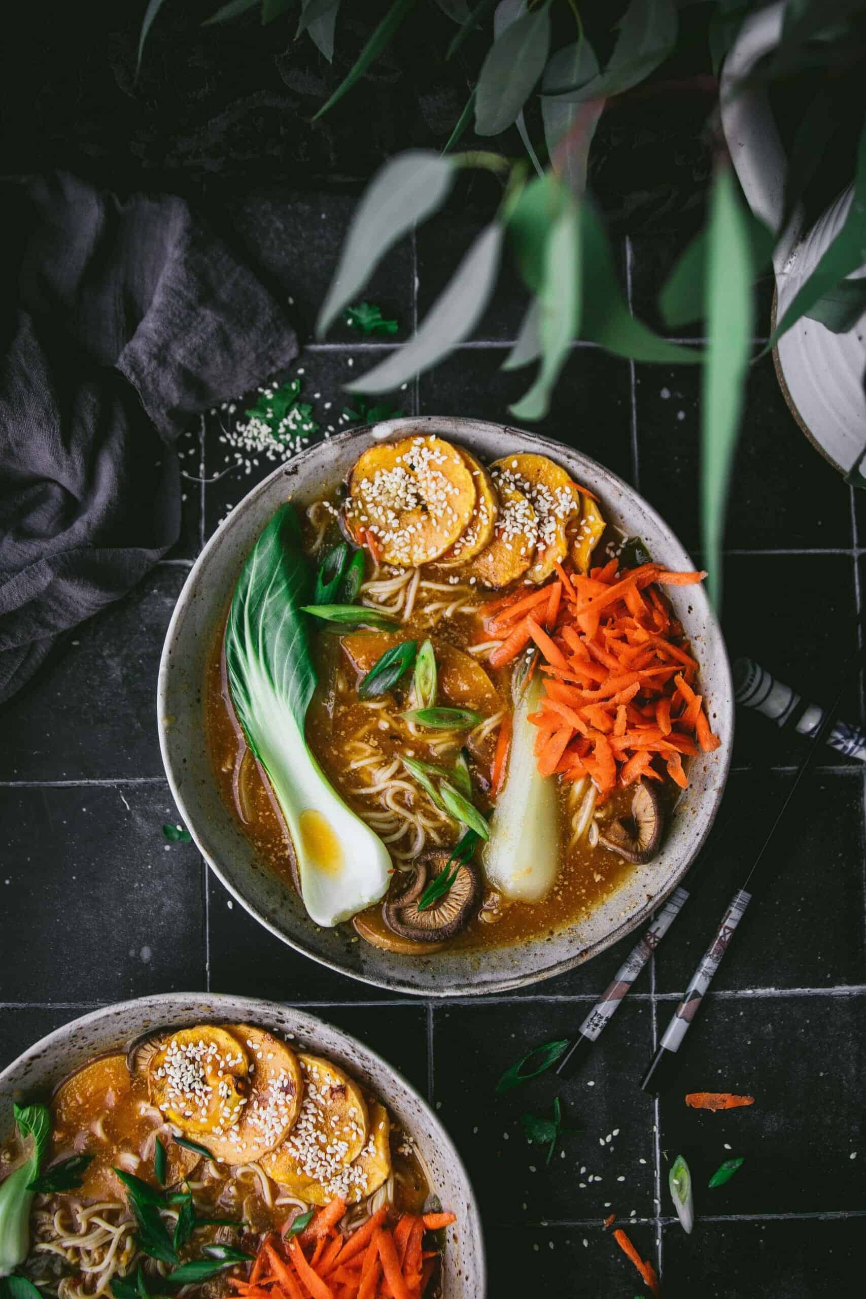 Vegan Sesame Miso Ramen Recipe – Garlic Head