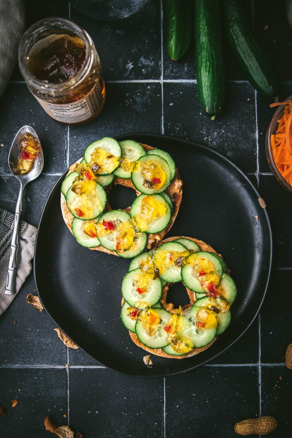 Thai-Inspired Peanut Butter Bagel – Garlic Head