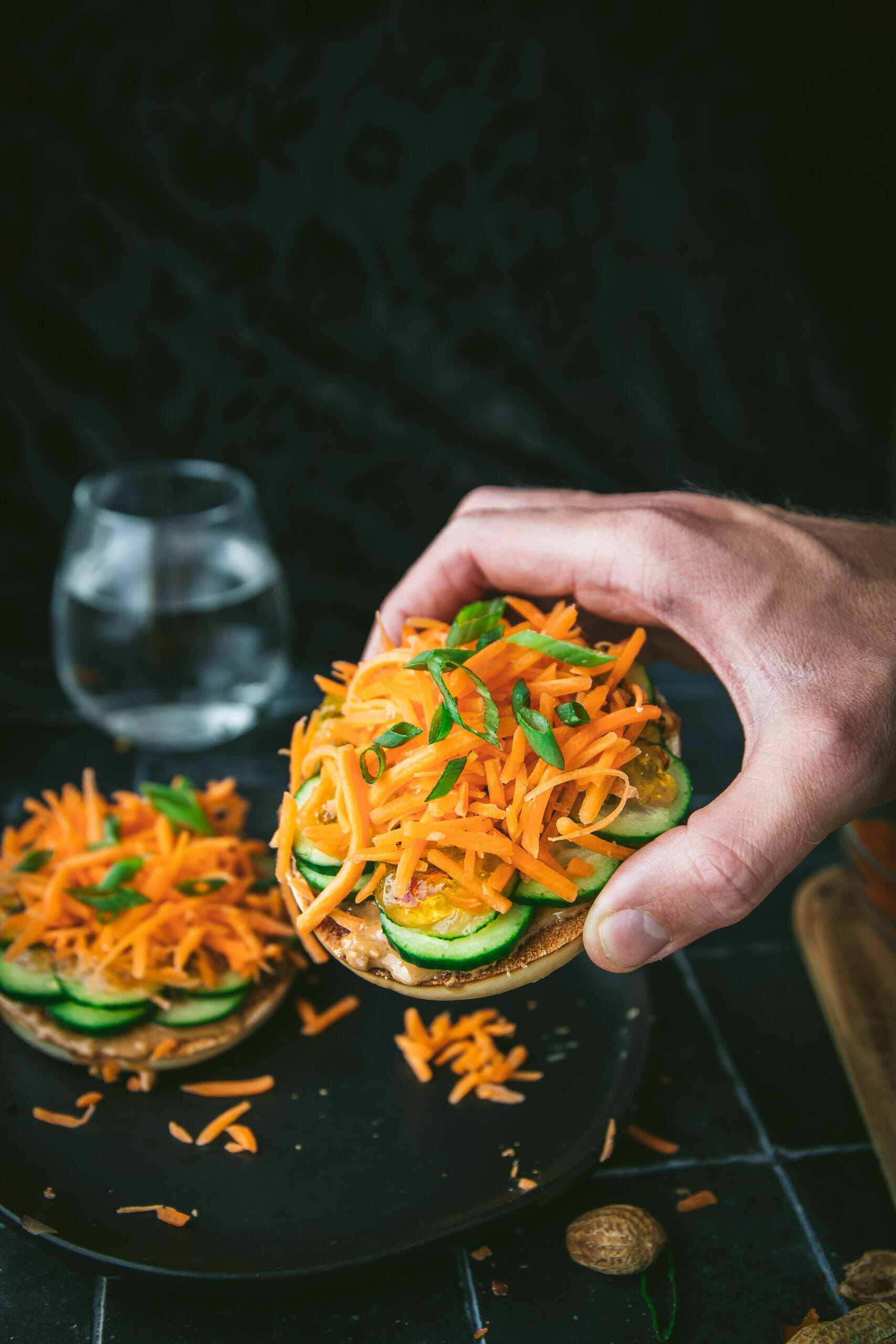 Thai-Inspired Peanut Butter Bagel – Garlic Head